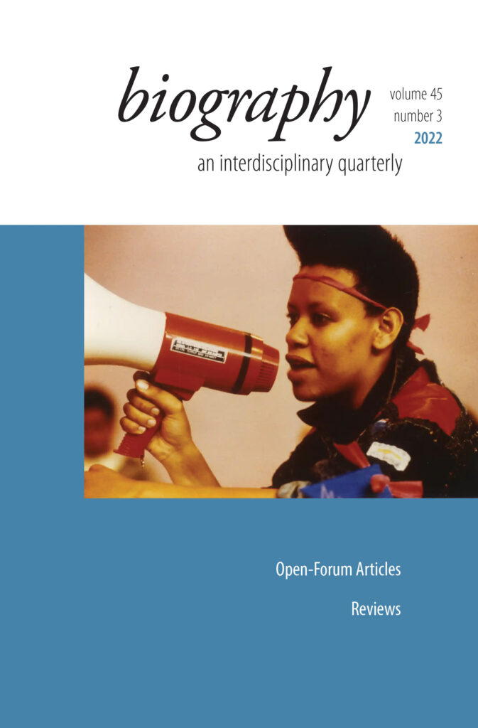 Biography: An Interdisciplinary Quarterly – UH Press